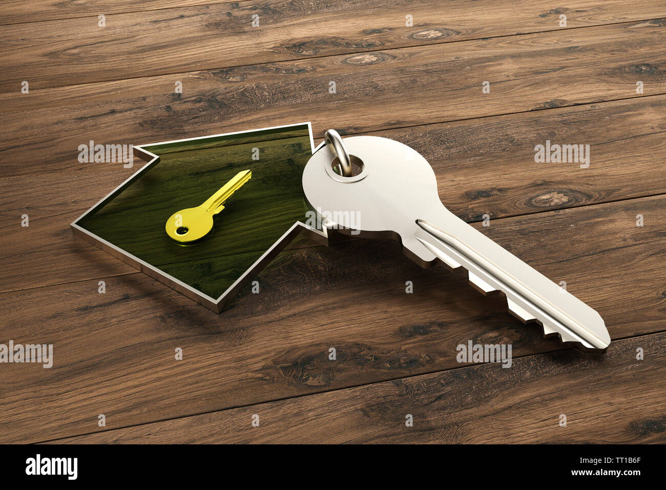 House Key - Illustration Stock Photo - Alamy