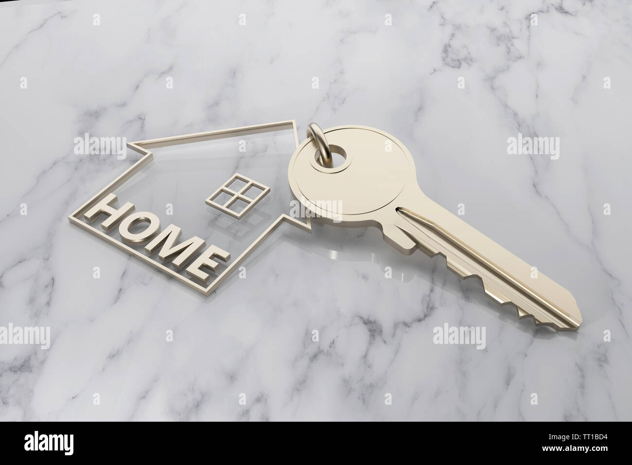 House Key - Illustration Stock Photo - Alamy