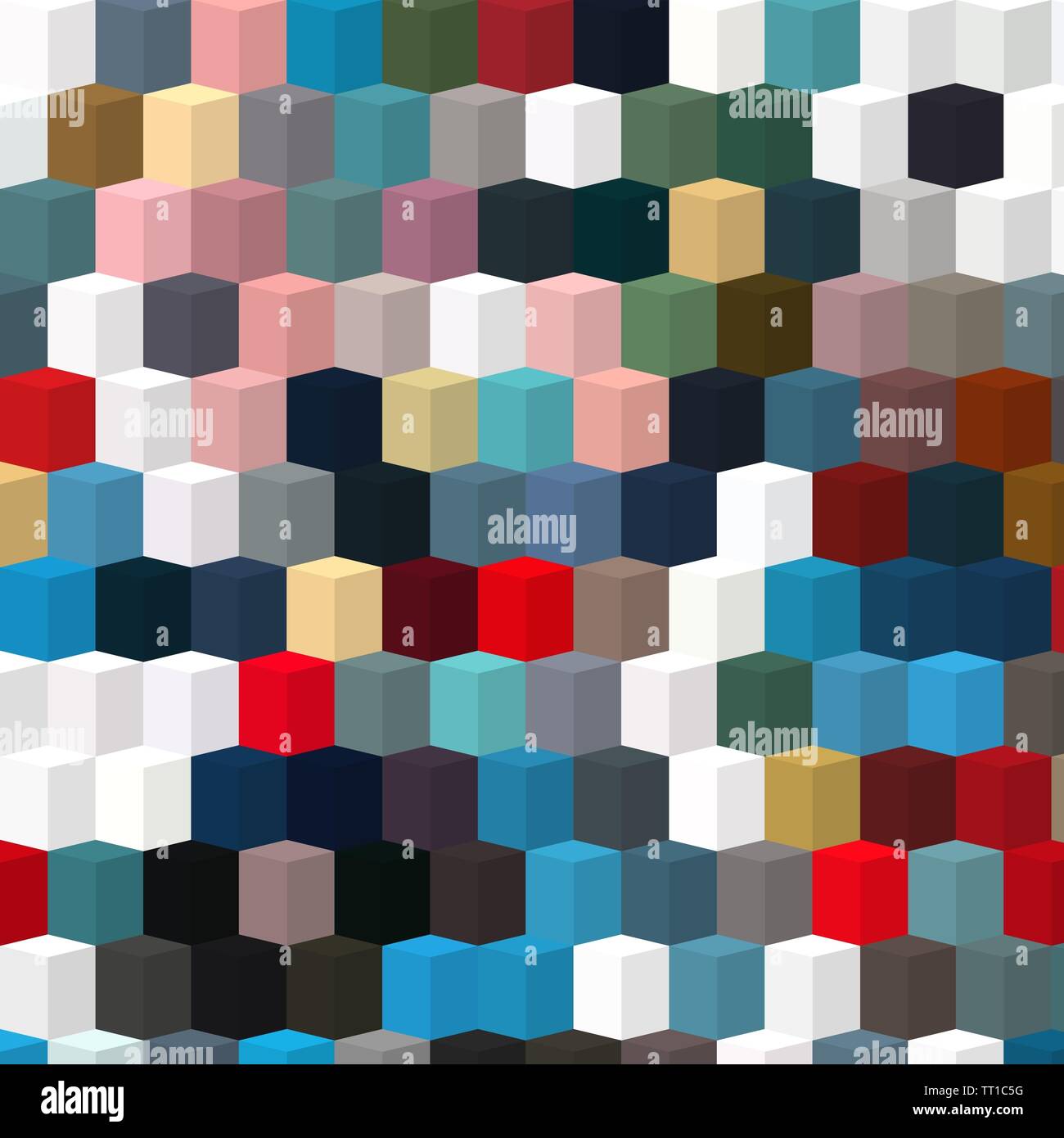 isometric minimal abstract cubes and squares colorful backgrounds ...