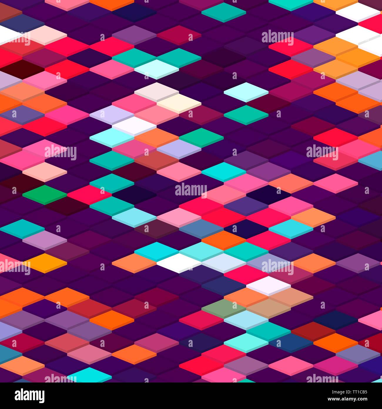 isometric minimal abstract cubes and squares colorful backgrounds ...