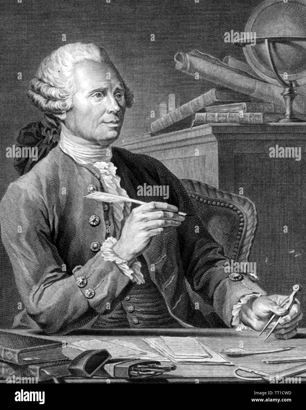18th century french mathematician Black and White Stock Photos & Images ...