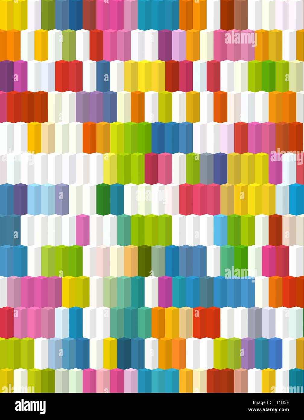 isometric minimal abstract cubes and squares colorful backgrounds ...