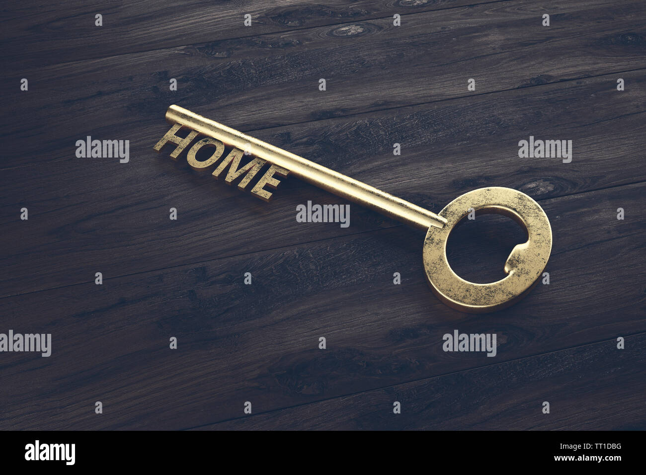 House Key - Illustration Stock Photo - Alamy