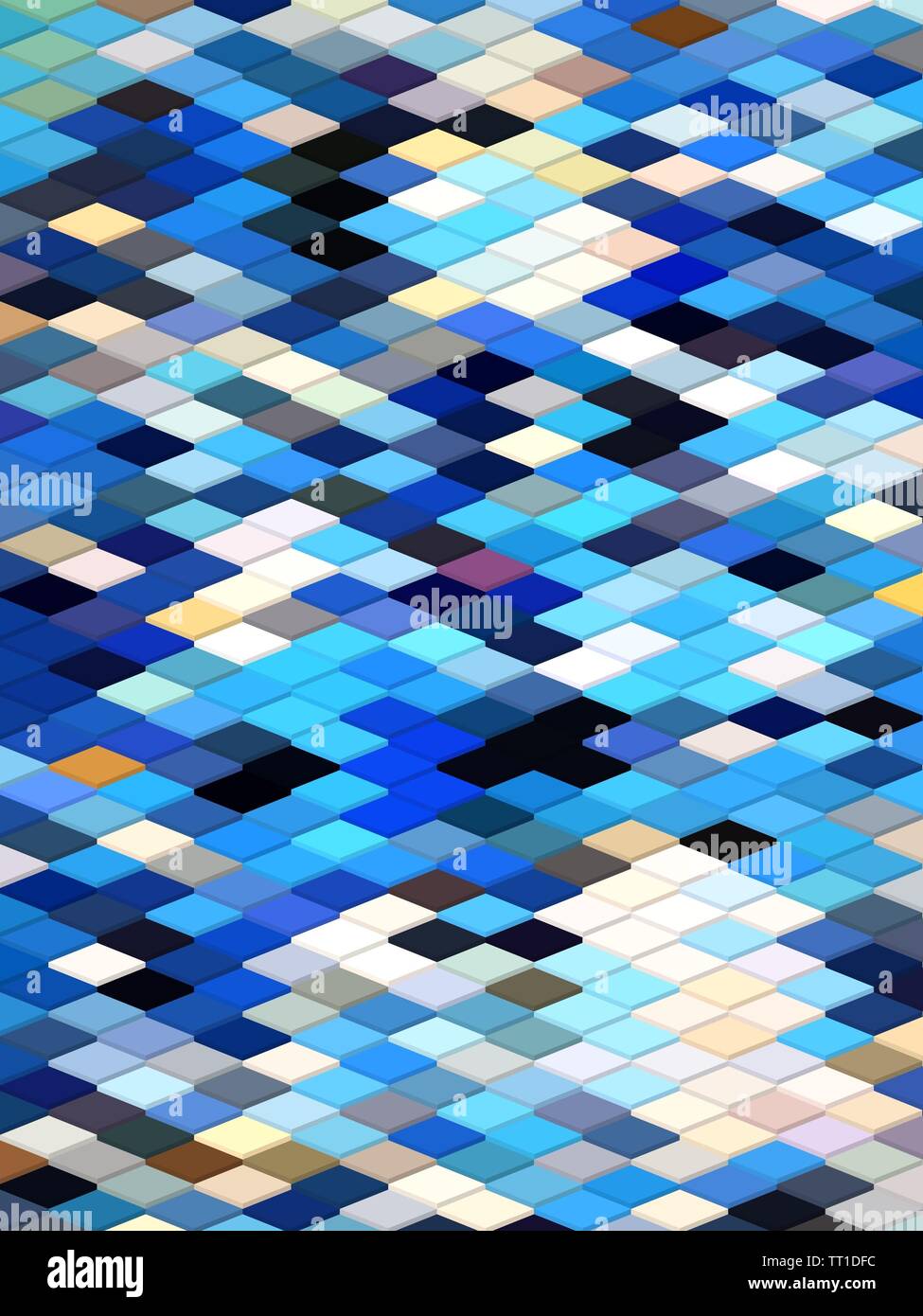 isometric minimal abstract cubes and squares colorful backgrounds ...