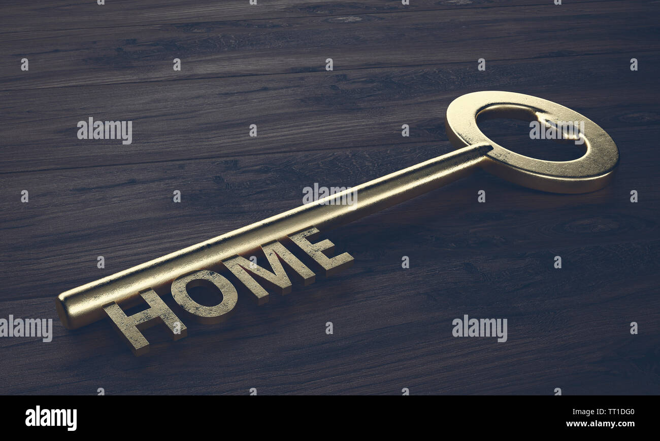 House Key - Illustration Stock Photo - Alamy