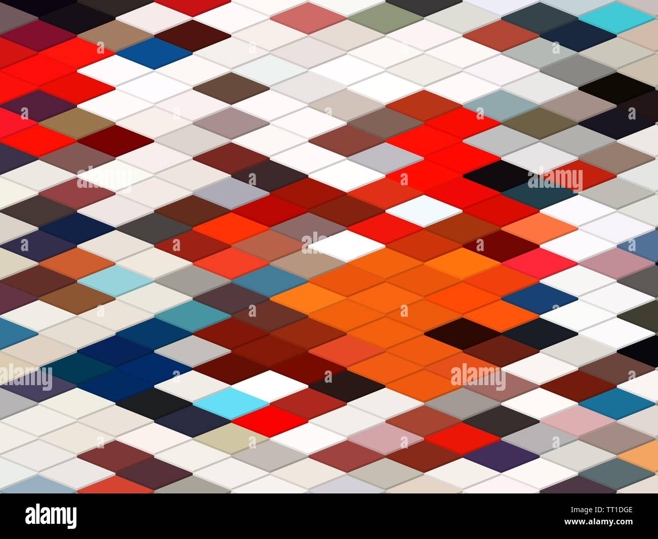 isometric minimal abstract cubes and squares colorful backgrounds ...