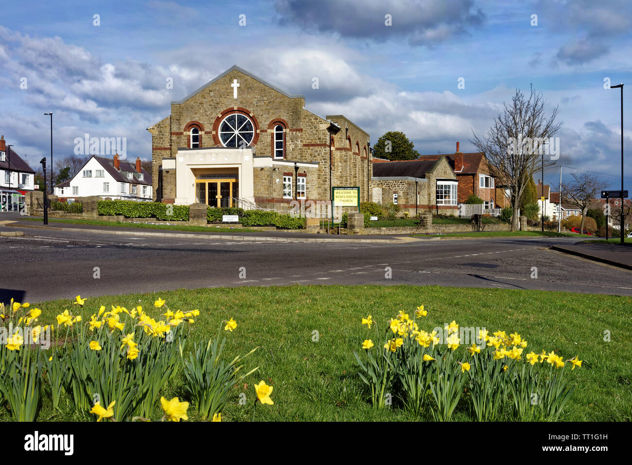 UK,South Yorkshire,Sheffield,Bents Green Methodist Church Stock Photo ...