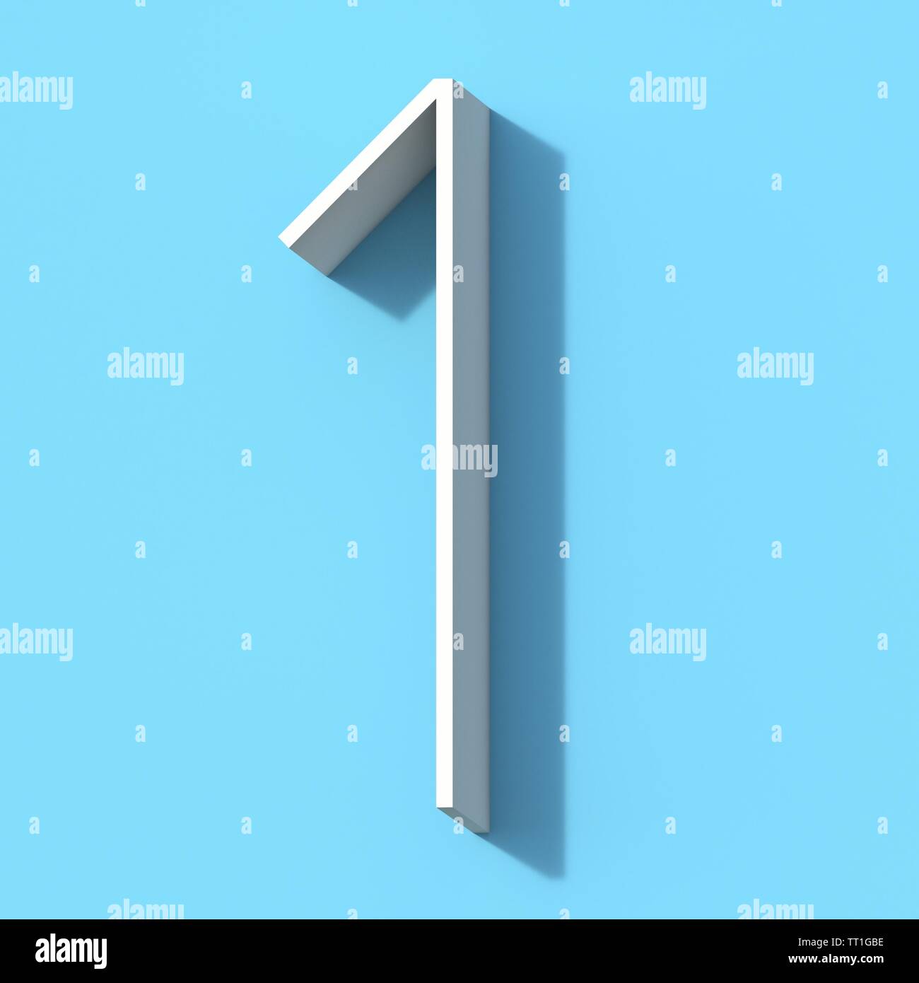 Minimalist one line number hi-res stock photography and images - Alamy