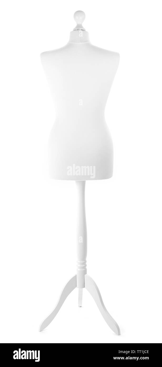 Empty female mannequin isolated on white Stock Photo - Alamy
