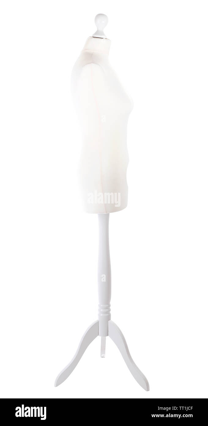 Empty female mannequin isolated on white Stock Photo - Alamy