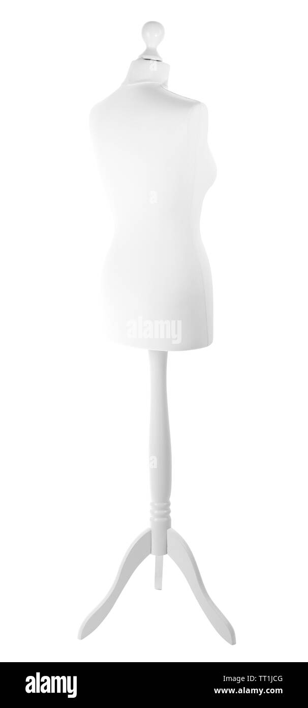 Empty female mannequin isolated on white Stock Photo - Alamy
