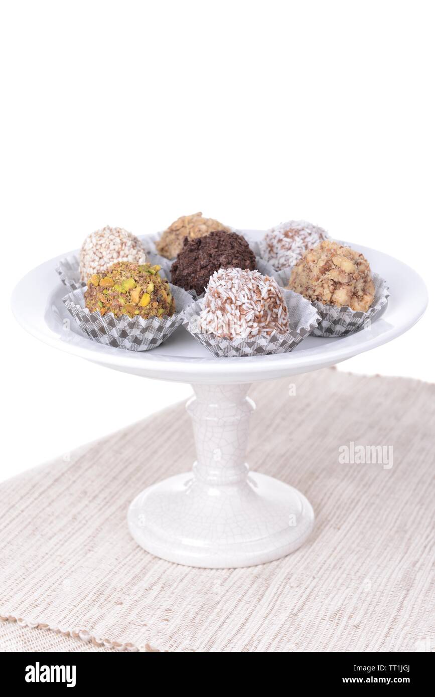 Set of chocolate candies isolated on white Stock Photo - Alamy