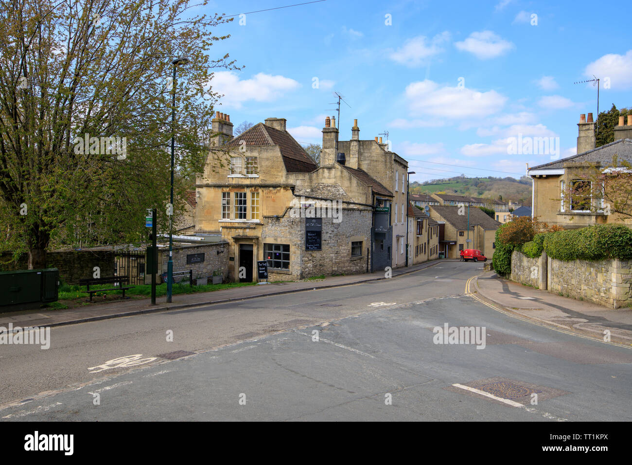 The Old Crown, Public House, Weston, Bath Stock Photo - Alamy
