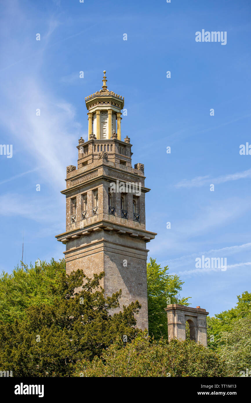 Beckford's Tower at Lansdown near Bath, Somerset, A Neo-classical style ...