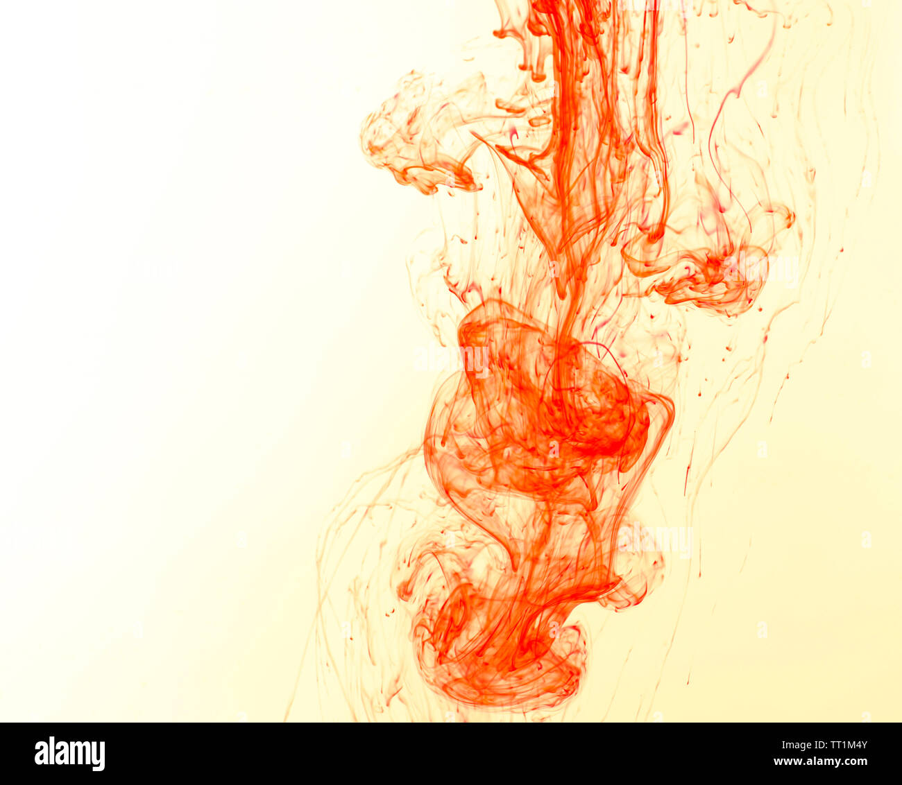 Ink in water isolated on white Stock Photo - Alamy