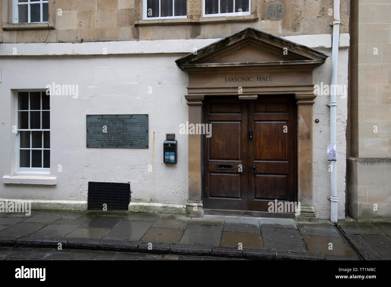 The Masonic Hall in Old Orchard Street, Bath Stock Photo - Alamy