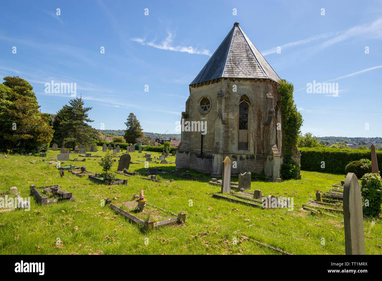 The Old Chapel at St Michaels Cemetery, Bath Stock Photo - Alamy