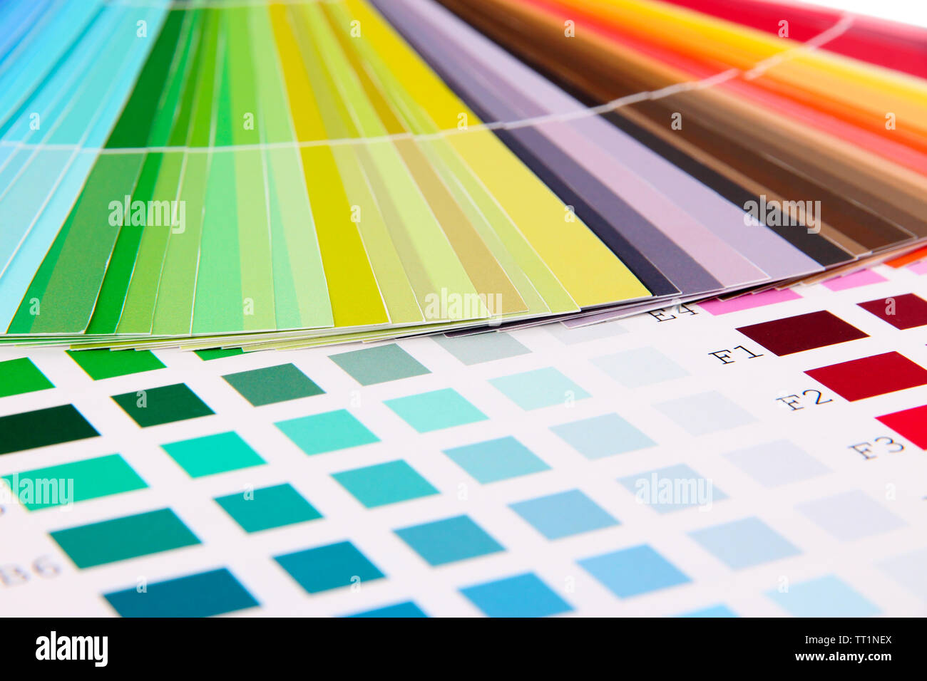 Color samples close up Stock Photo - Alamy
