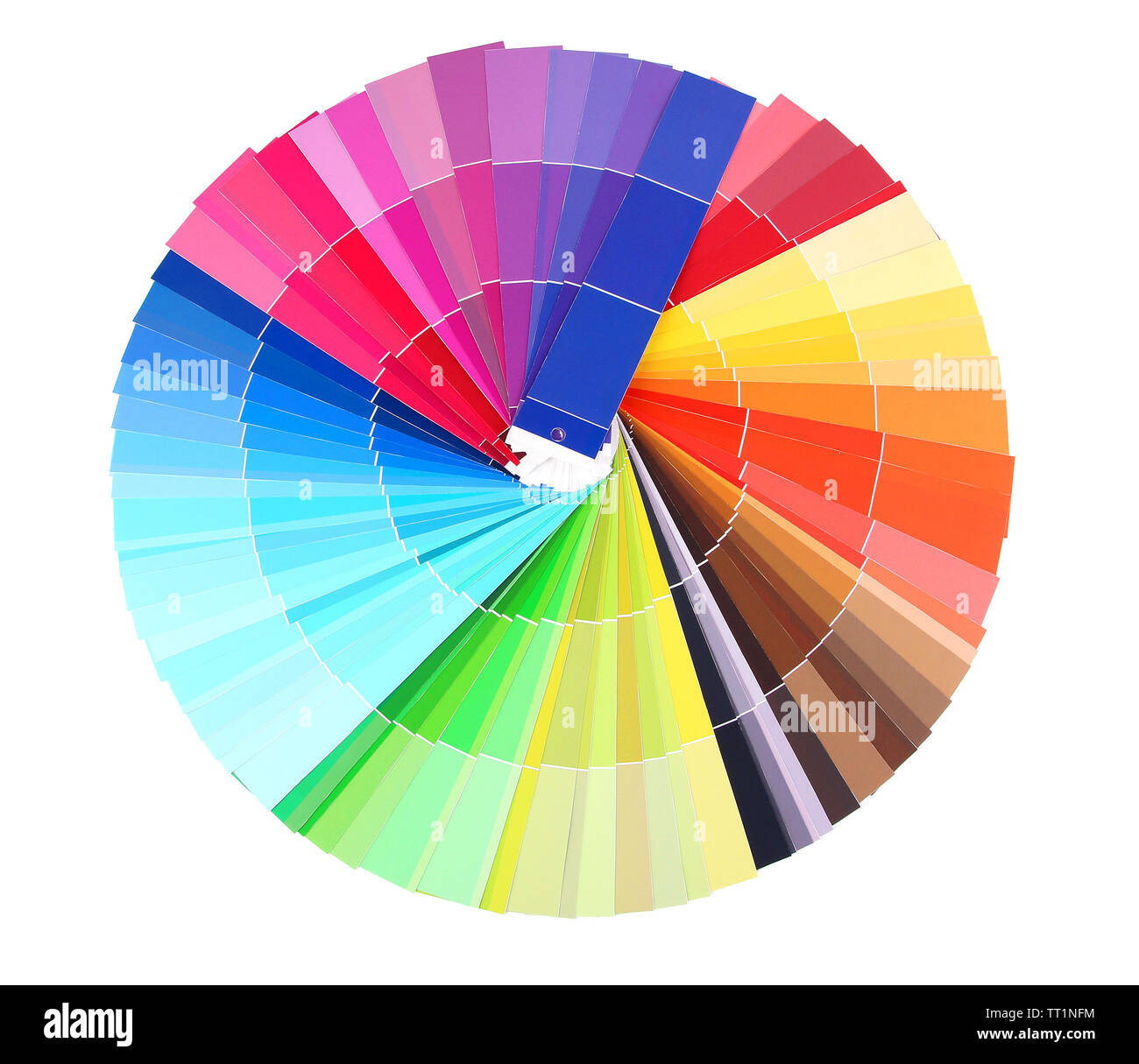 Paper palette isolated on white Stock Photo - Alamy