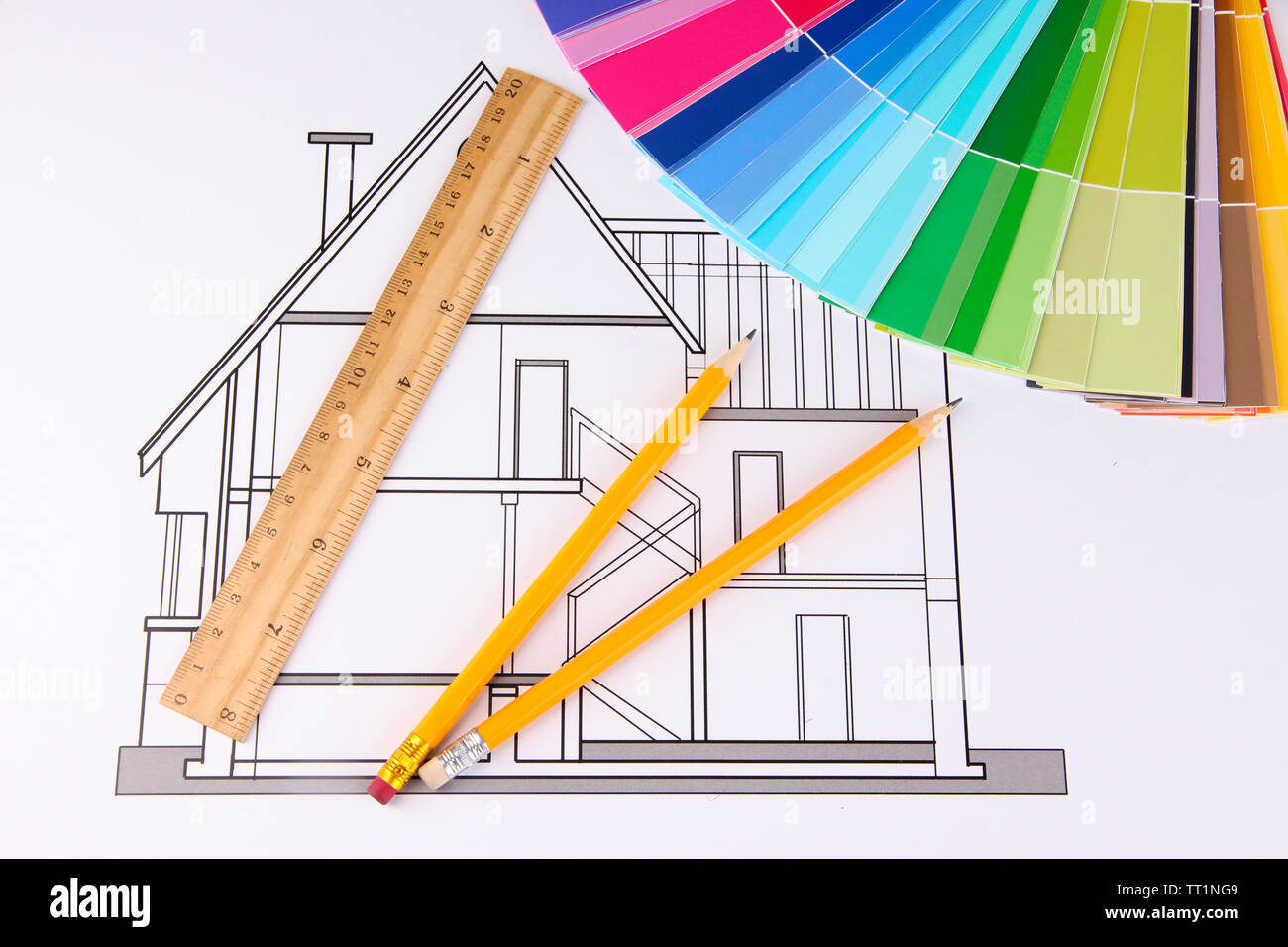 Drawing color samples close hi-res stock photography and images - Alamy