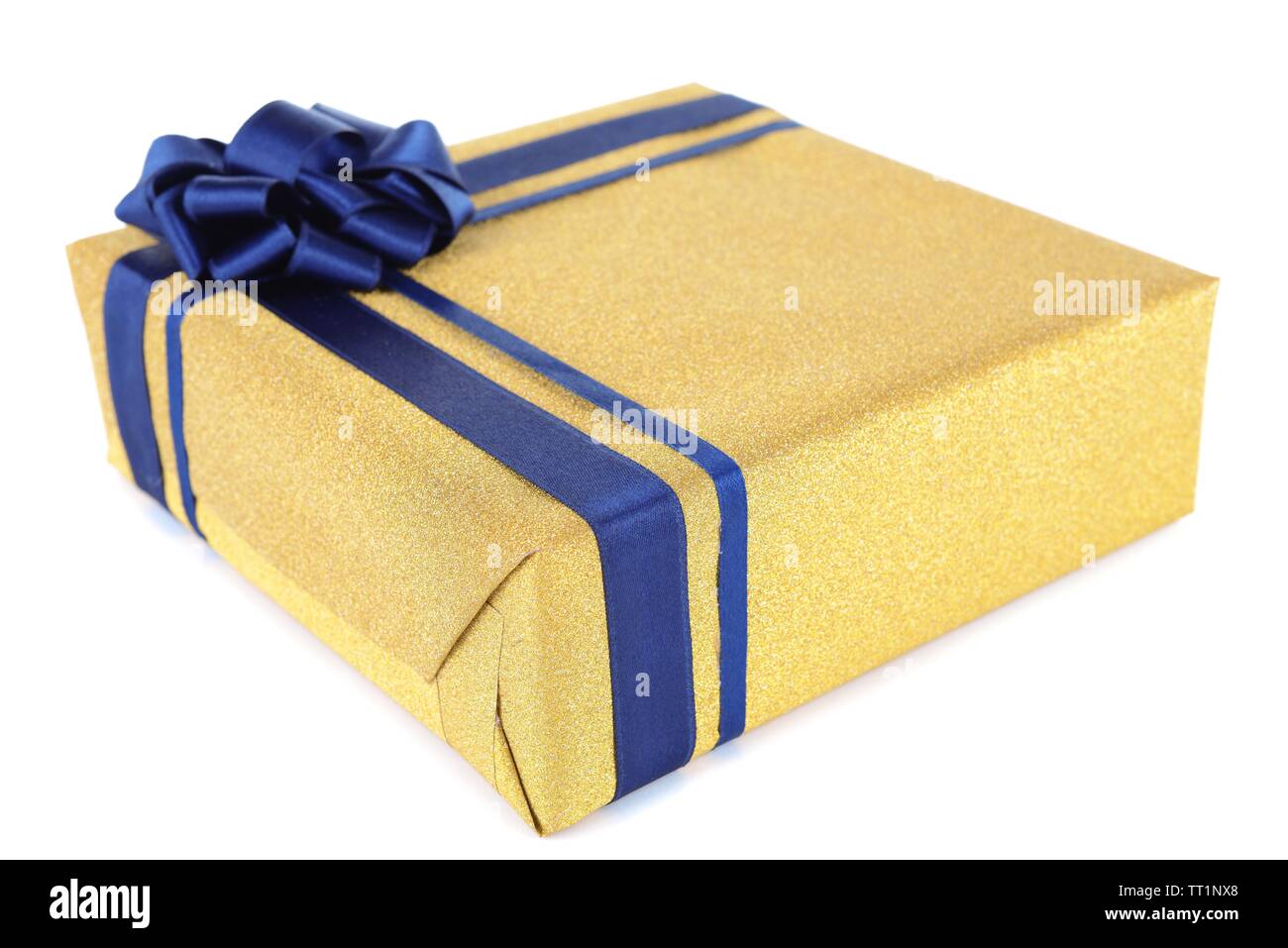 Gift box isolated on white Stock Photo - Alamy