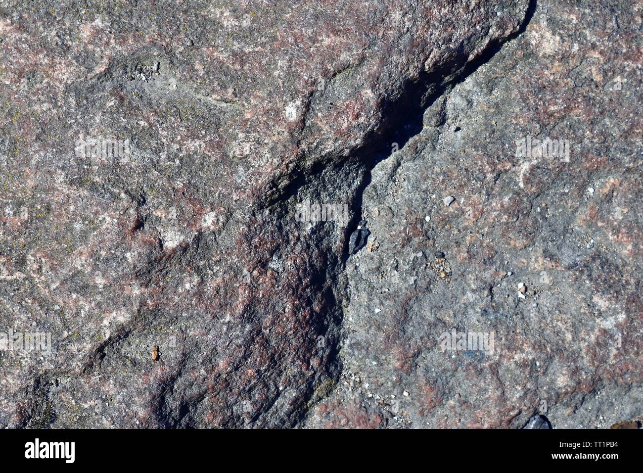 Detailed close up surface of a granite rock texture in high resolution ...