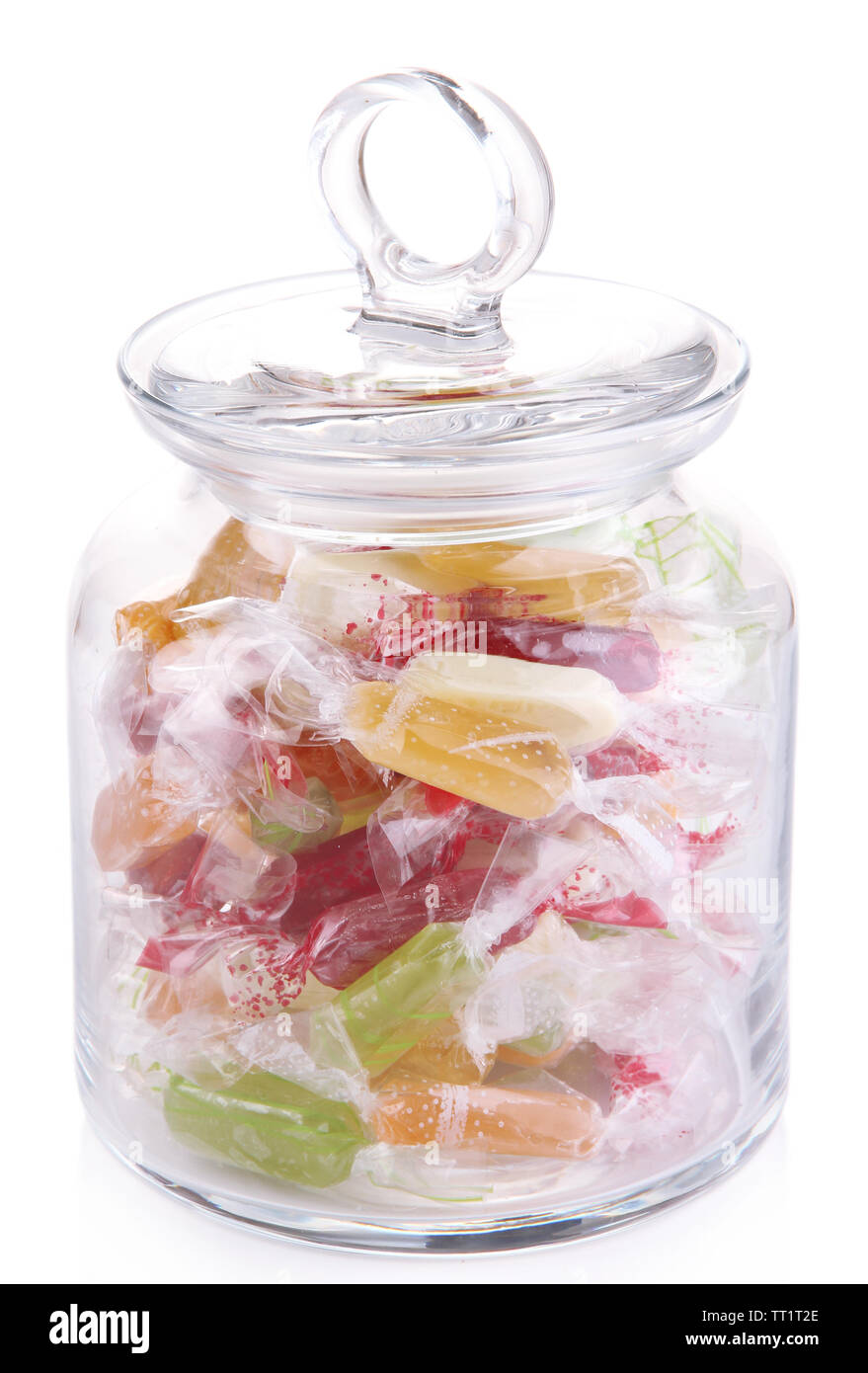 Candies in candy jar Cut Out Stock Images & Pictures - Alamy