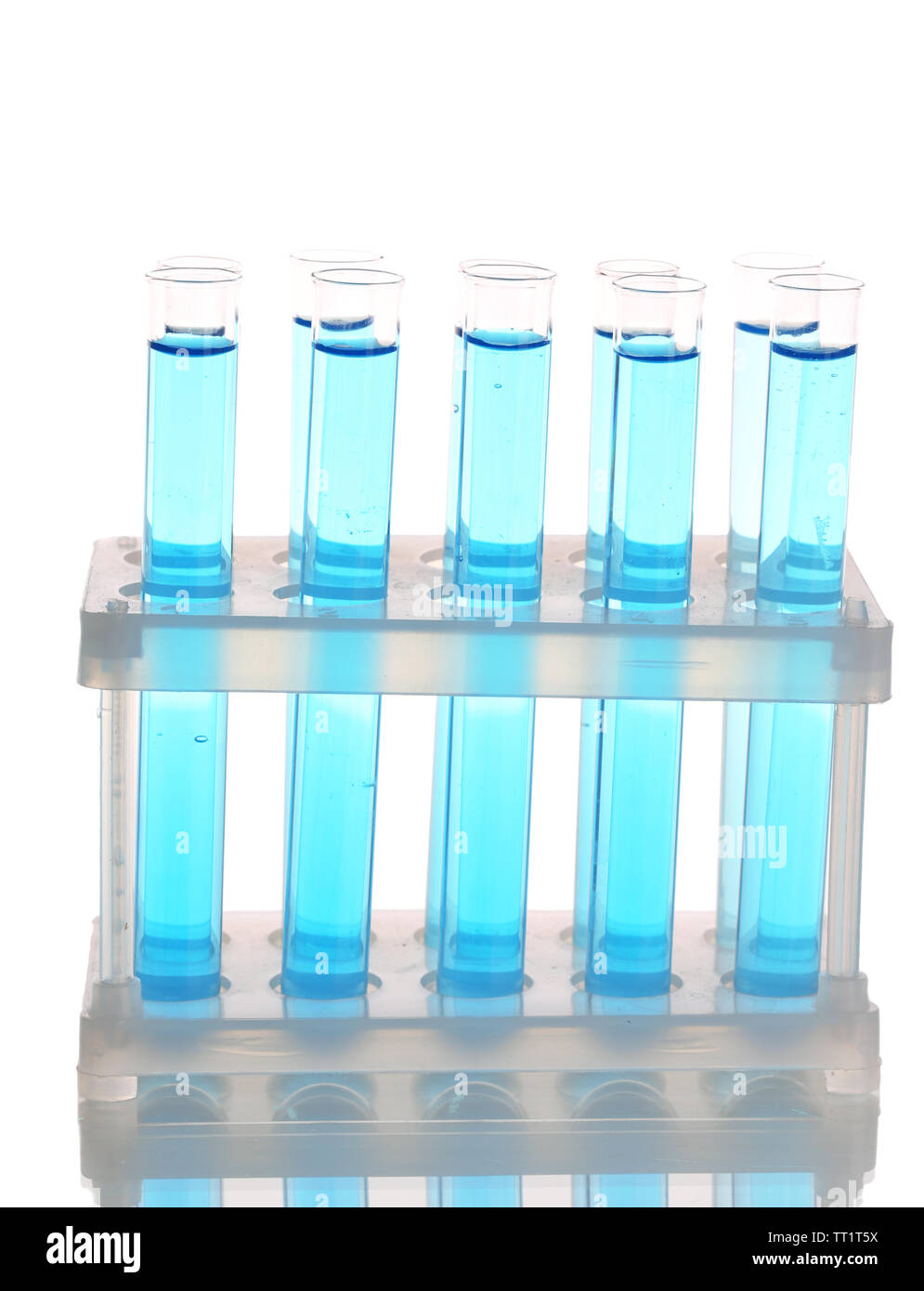 Test tubes isolated on white Stock Photo - Alamy
