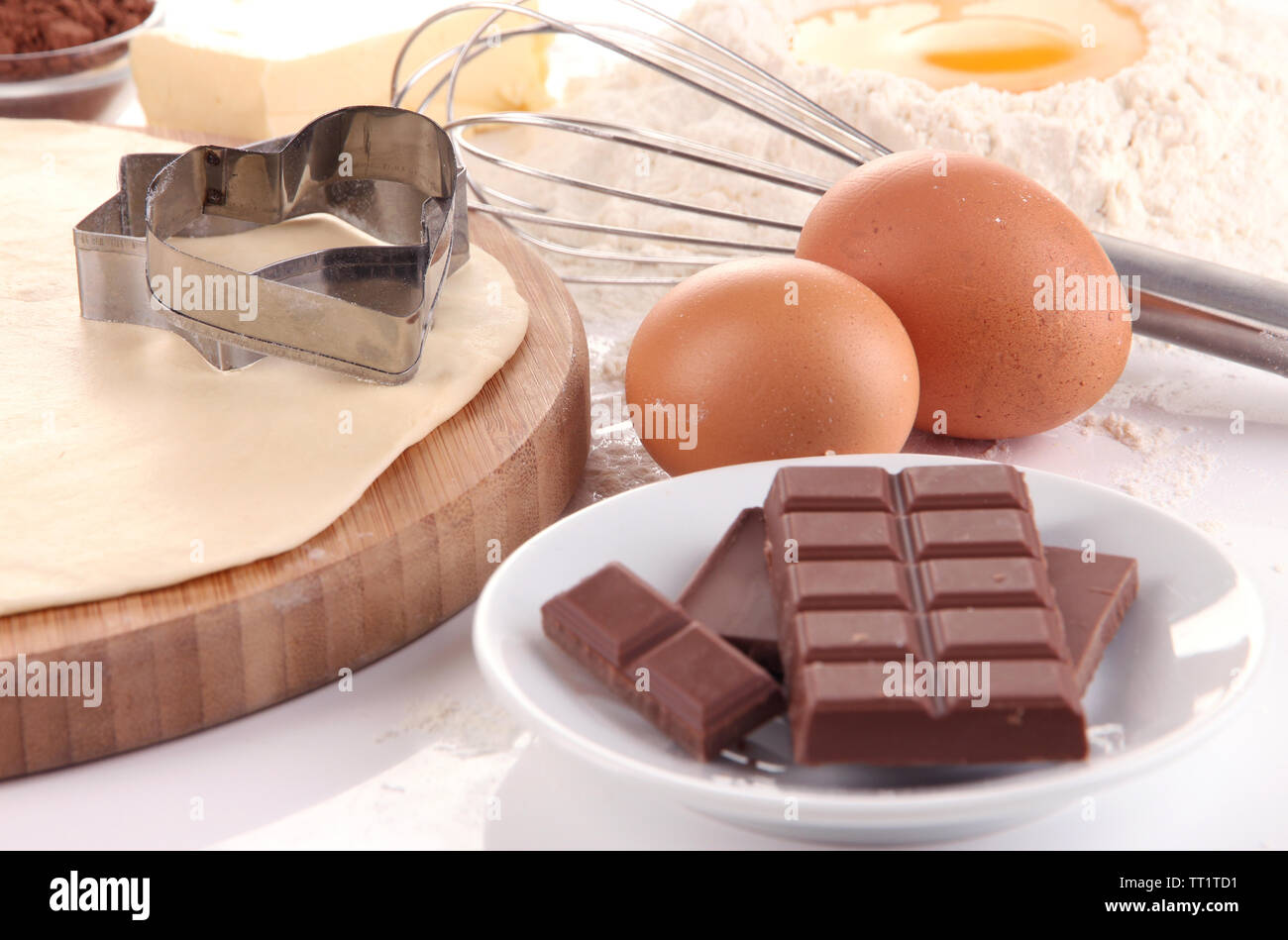 Making cookies close up Stock Photo - Alamy