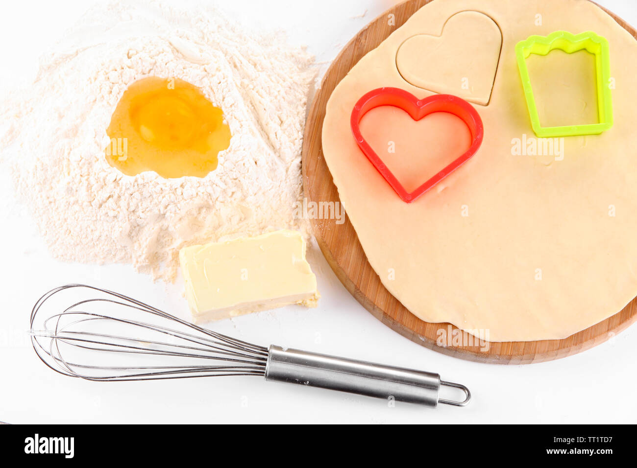Making cookies close up Stock Photo - Alamy