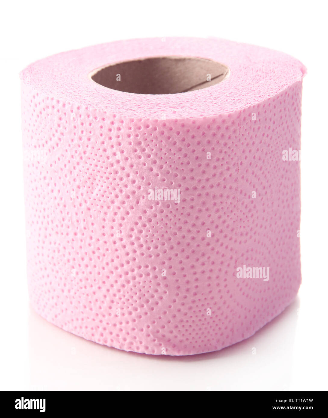 Color toilet paper roll isolated on white Stock Photo - Alamy