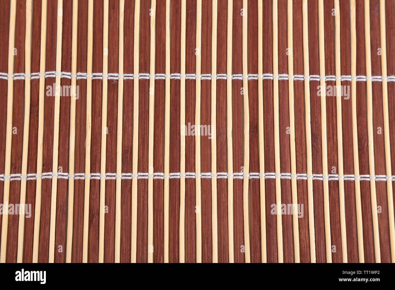 Bamboo mat background Stock Photo - Alamy