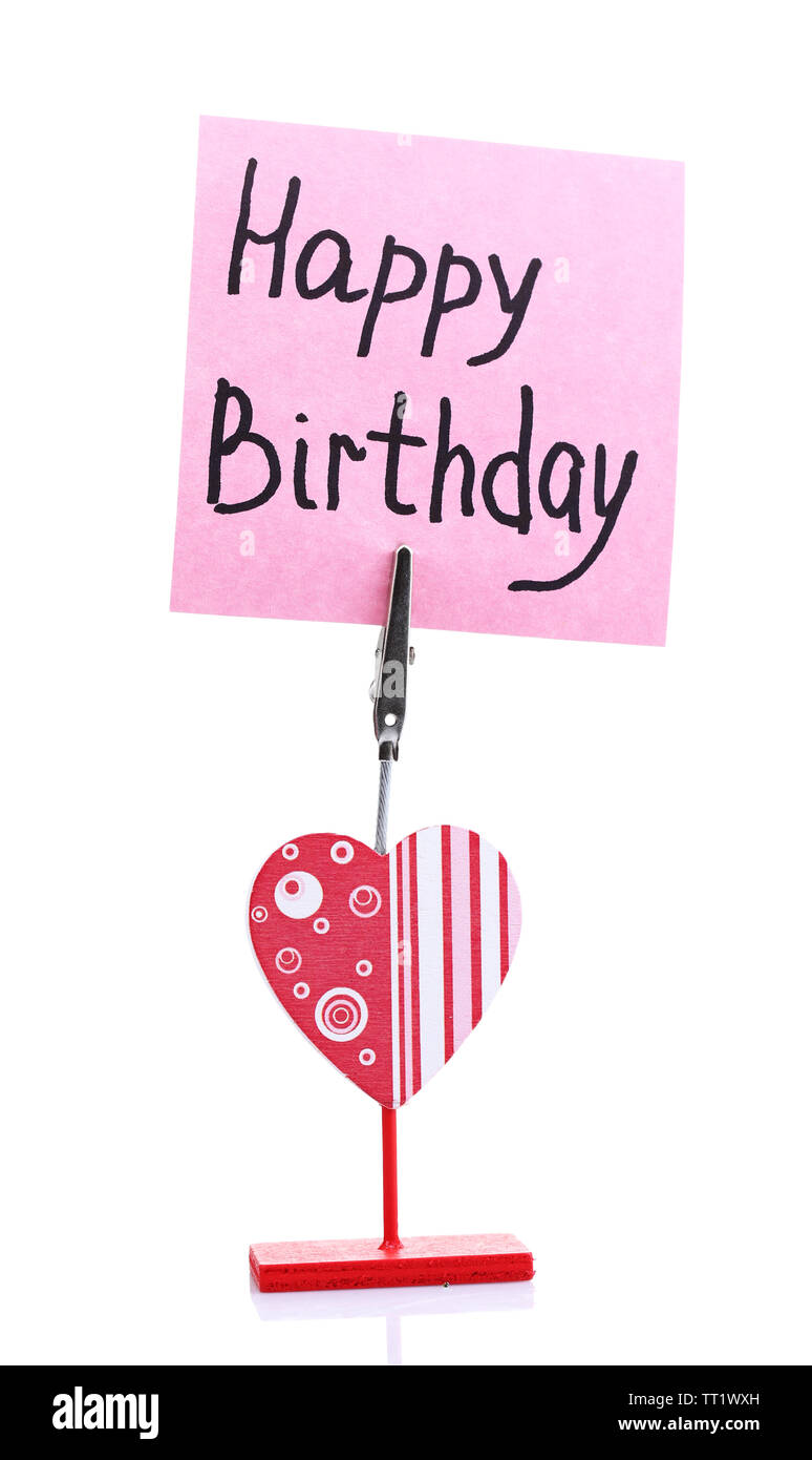 Message holder isolated on white Stock Photo - Alamy