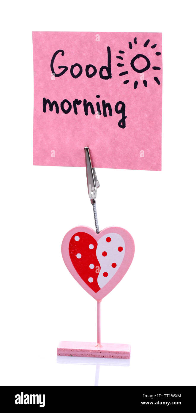 Message holder isolated on white Stock Photo - Alamy