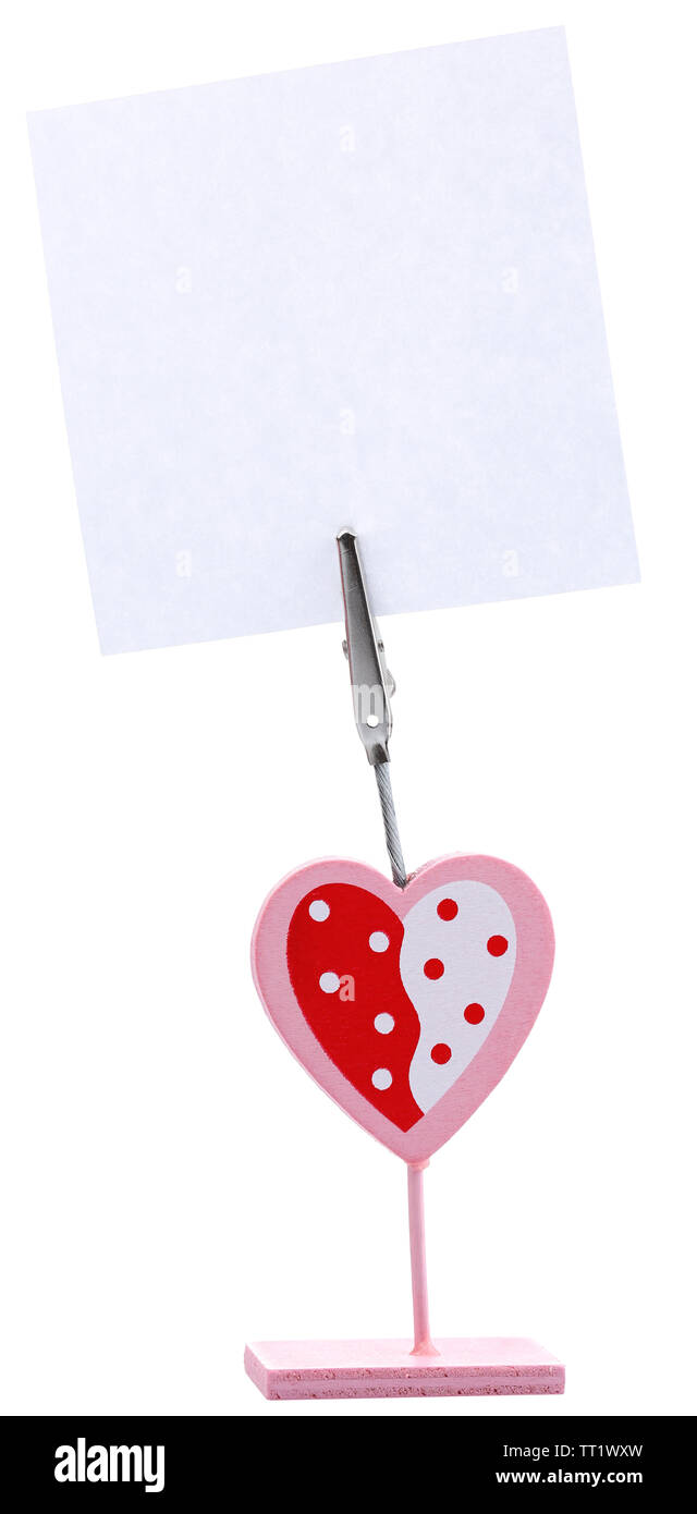 Paper clip holding blank post it hi-res stock photography and images ...