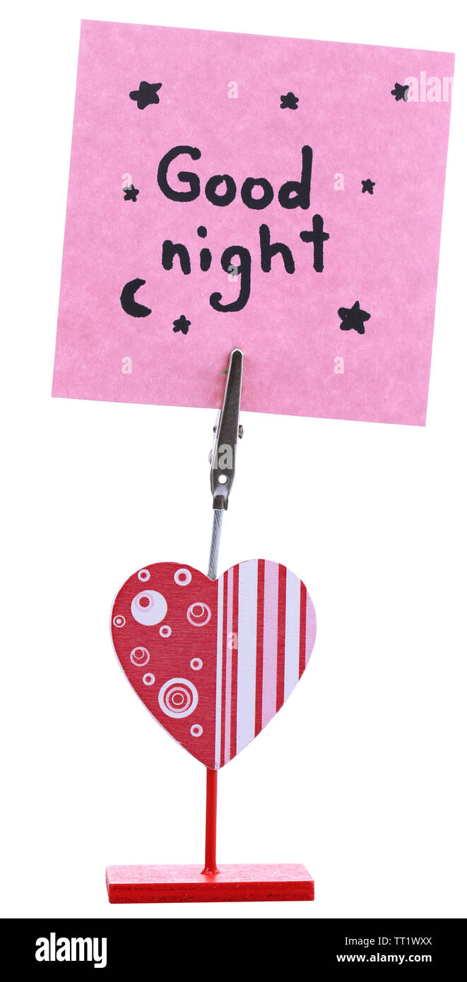 Message holder isolated on white Stock Photo - Alamy