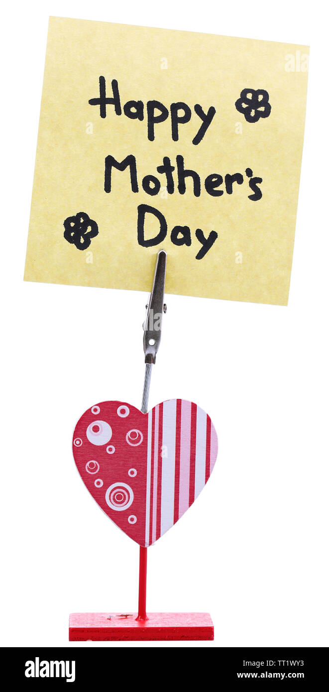 Message holder isolated on white Stock Photo - Alamy