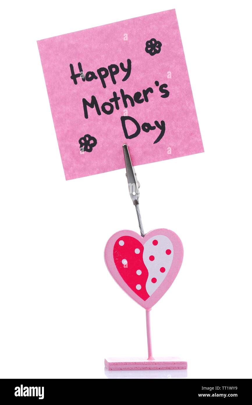 Message holder isolated on white Stock Photo - Alamy