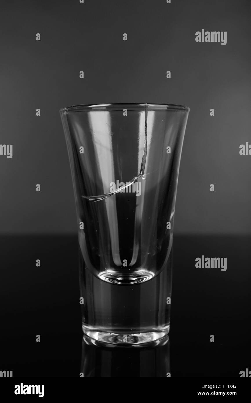 Broken glass water Black and White Stock Photos & Images - Alamy