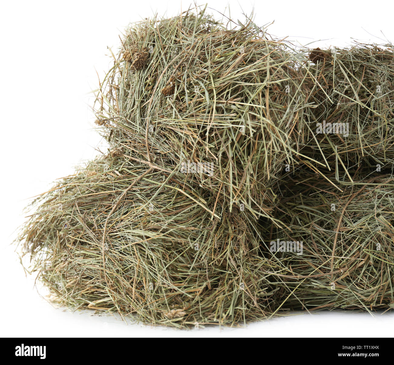Hay, isolated on white Stock Photo - Alamy