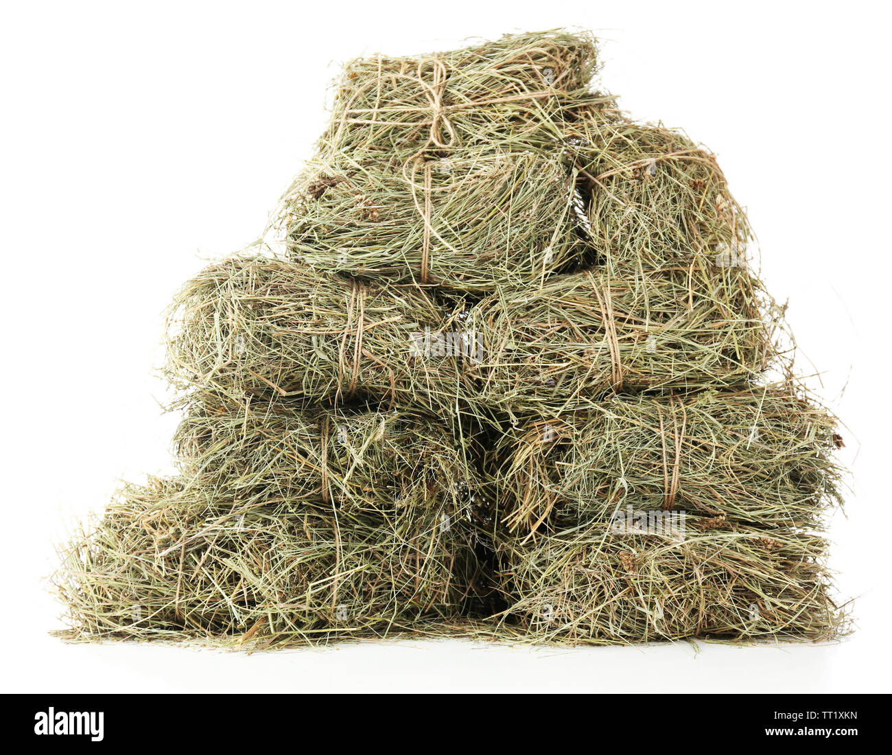 Hay, isolated on white Stock Photo - Alamy