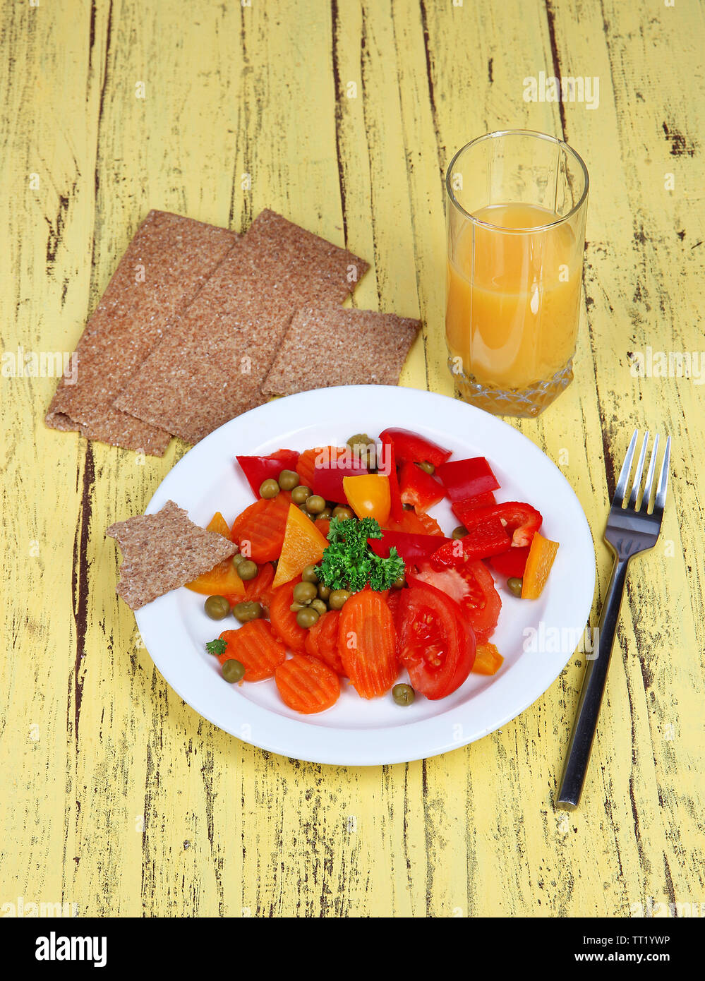 Easy fitness food to sustain shape in form Stock Photo - Alamy