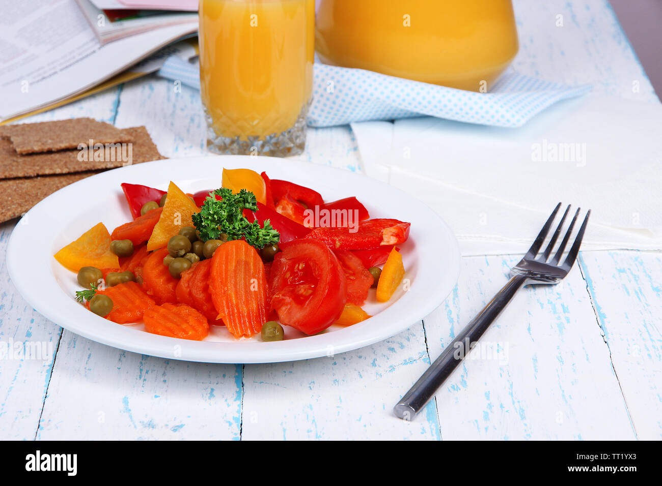 Easy fitness food to sustain shape in form Stock Photo - Alamy