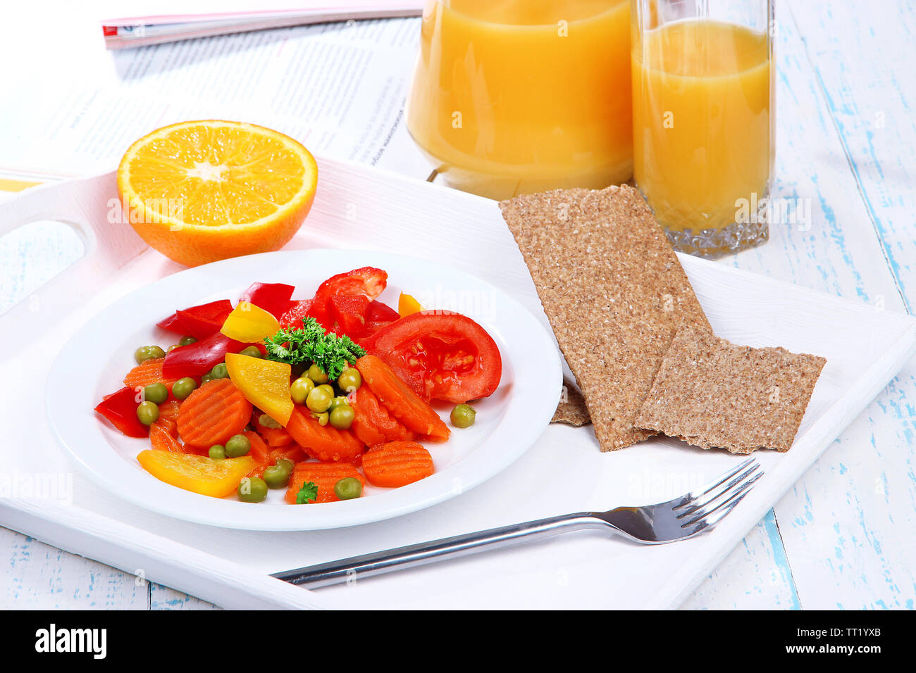 Easy fitness food to sustain shape in form Stock Photo - Alamy