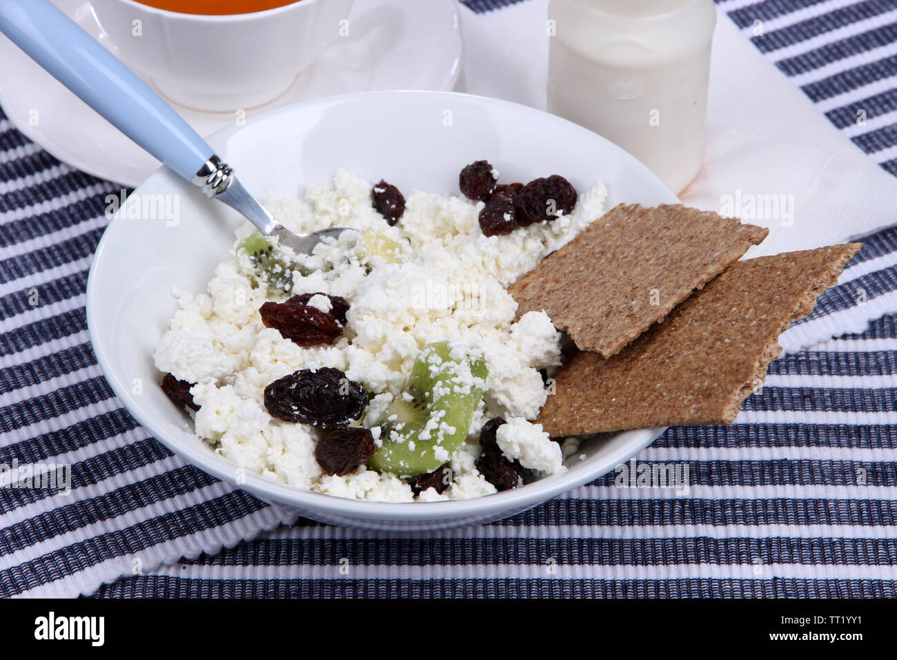 Easy fitness food to sustain shape in form Stock Photo - Alamy