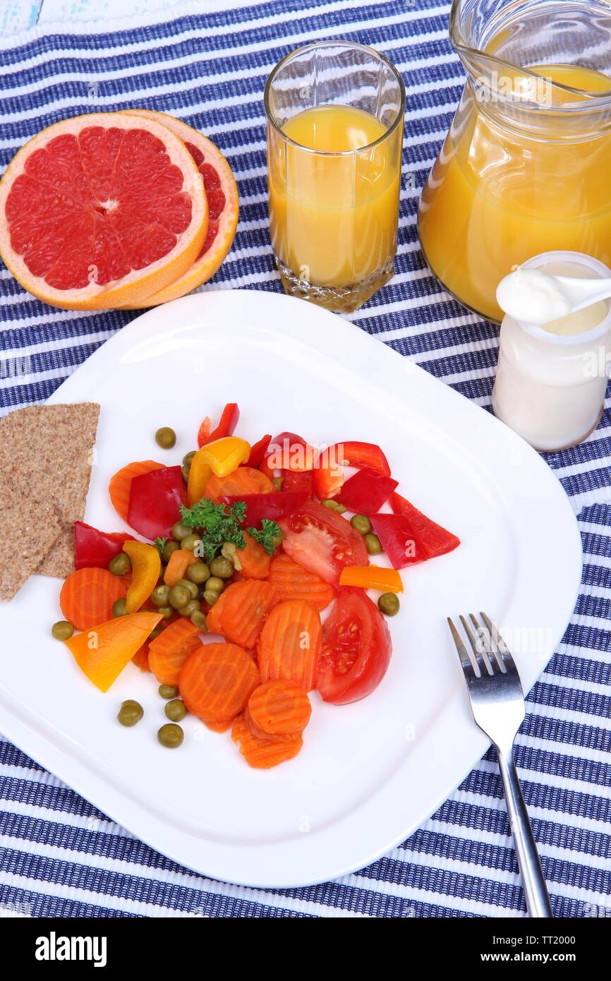 Easy fitness food to sustain shape in form Stock Photo - Alamy