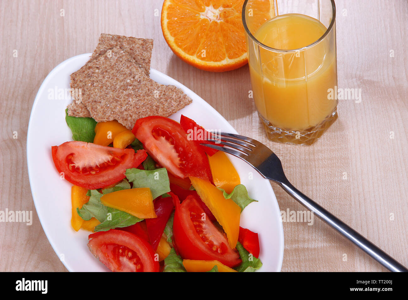 Easy fitness food to sustain shape in form Stock Photo - Alamy