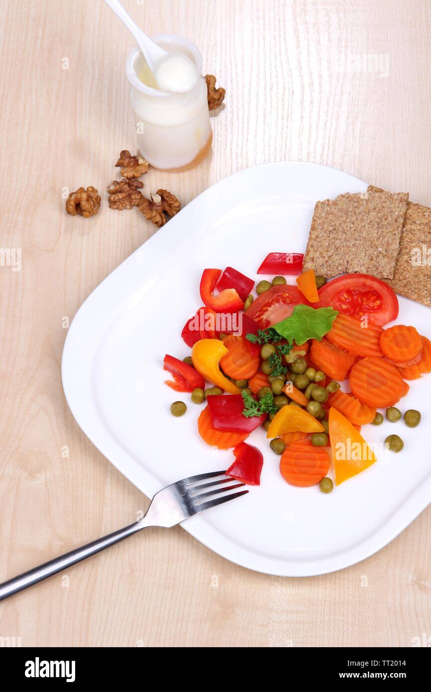 Easy fitness food to sustain shape in form Stock Photo - Alamy