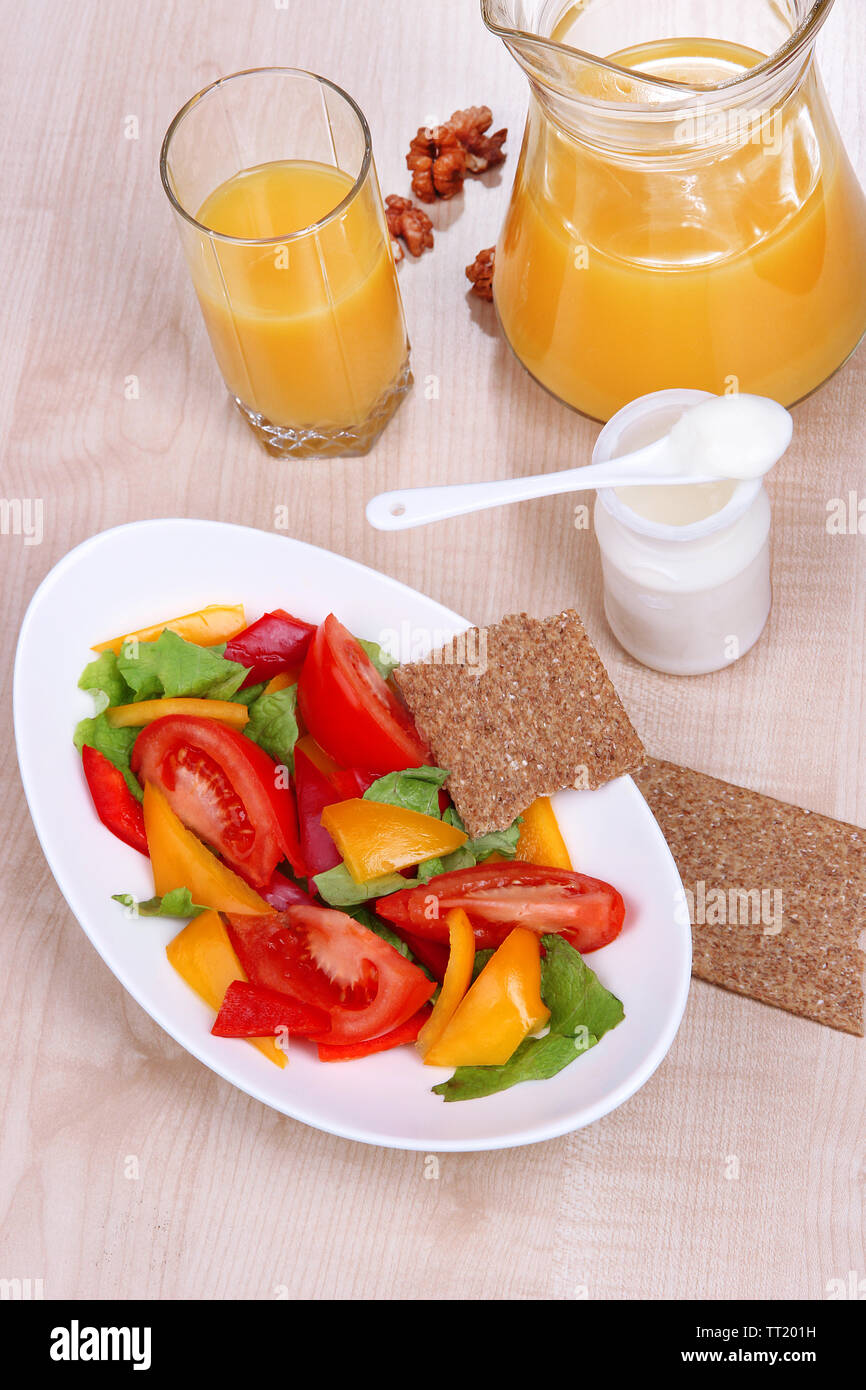 Easy fitness food to sustain shape in form Stock Photo - Alamy