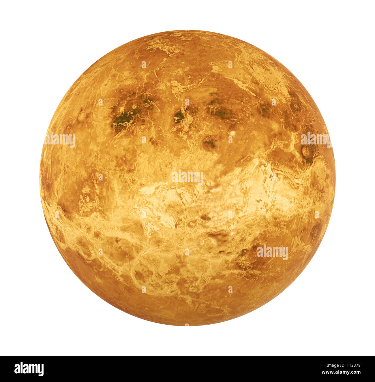 Planet Venus Isolated Stock Photo - Alamy